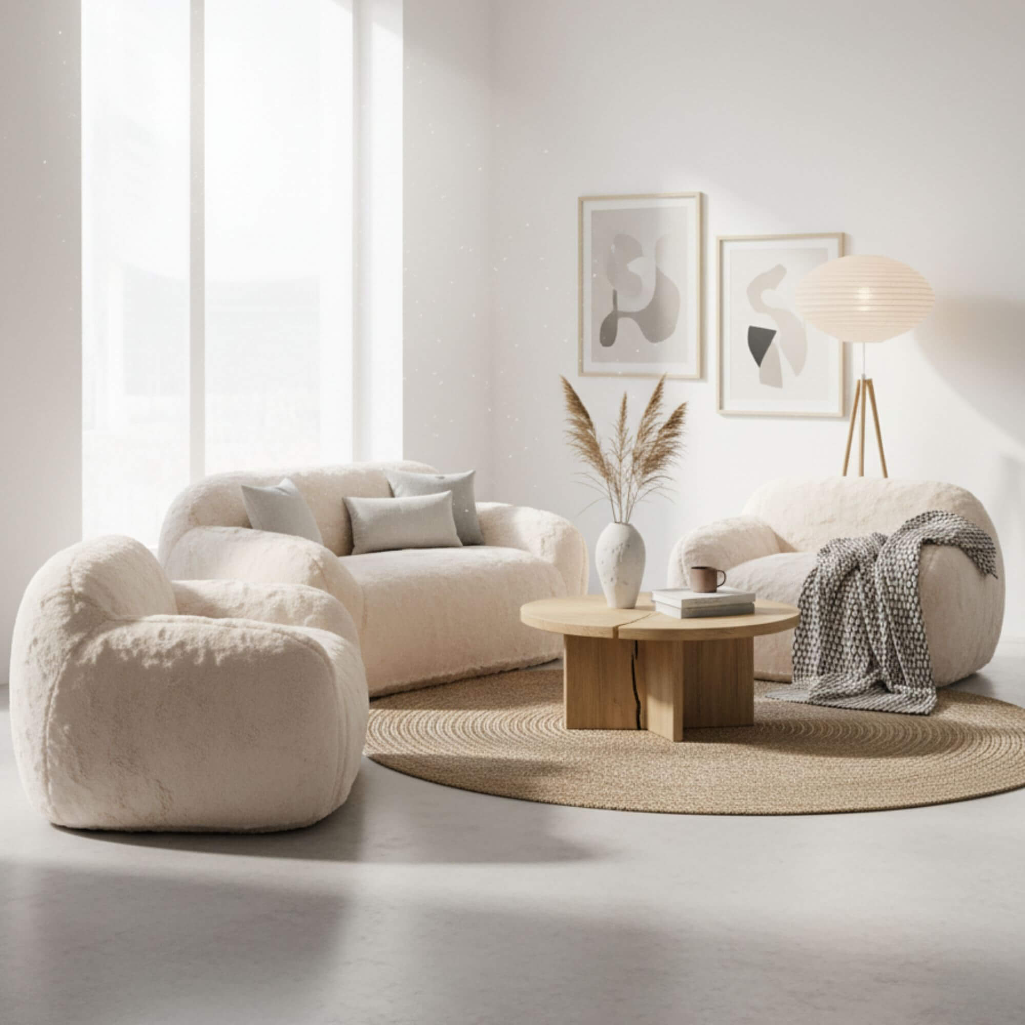 FLUFF SOFA | CREME – SYBARTUM