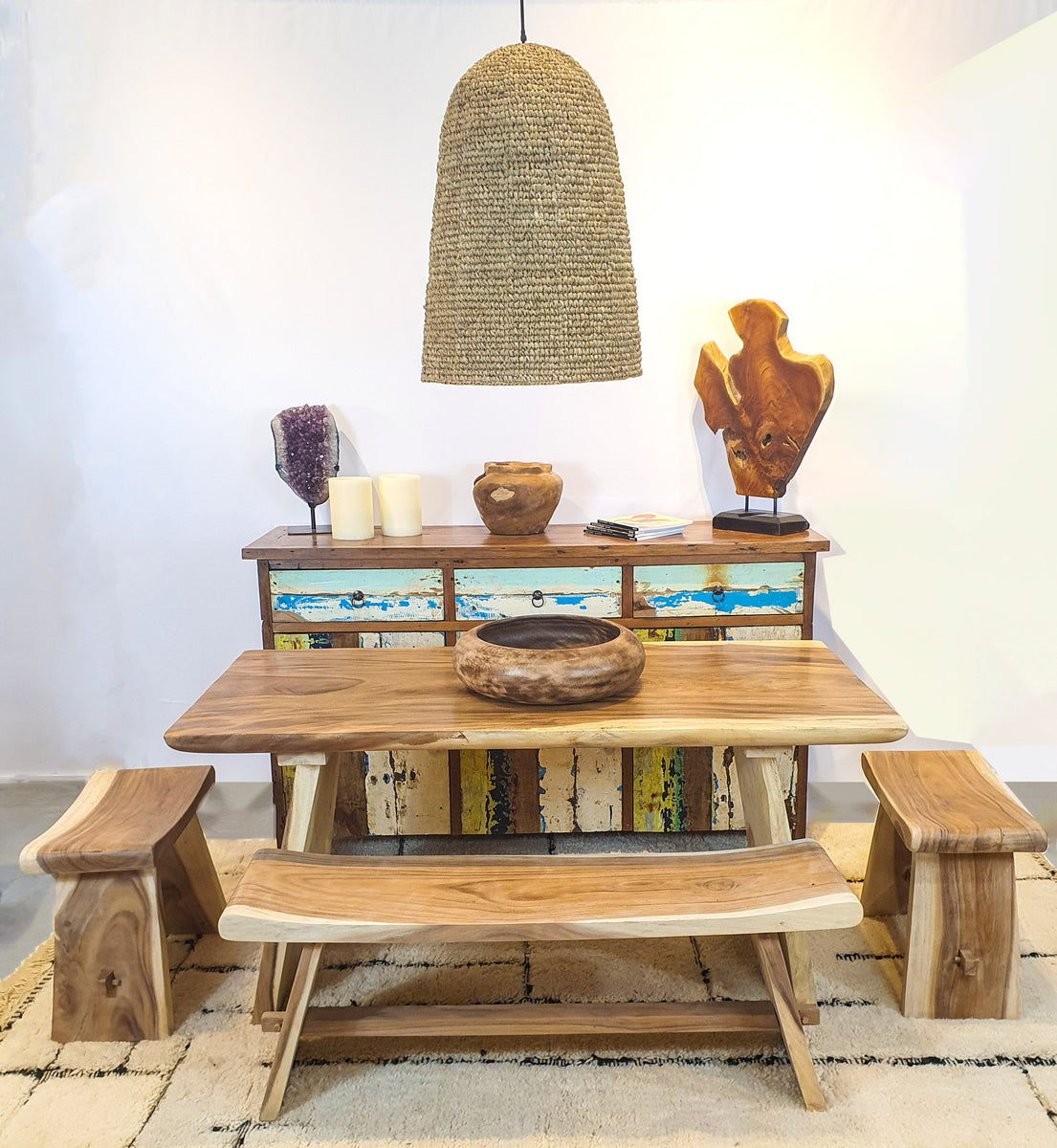 MIDAS - SUAR WOOD DINING TABLE – SYBARTUM